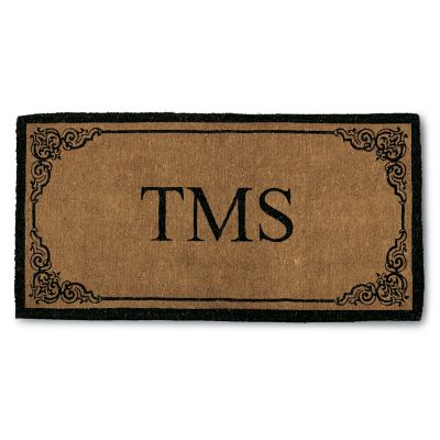 Bellair 3-Letter Monogrammed Coco Door Mat | Frontgate