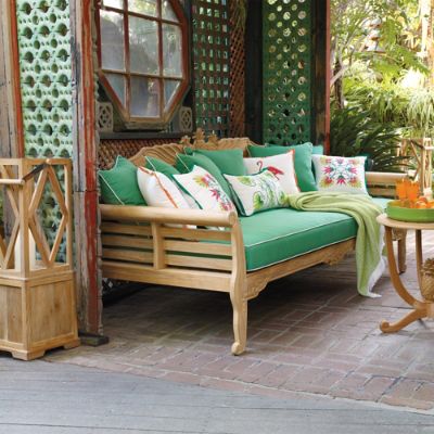 Teak Pineapple Daybed | Frontgate