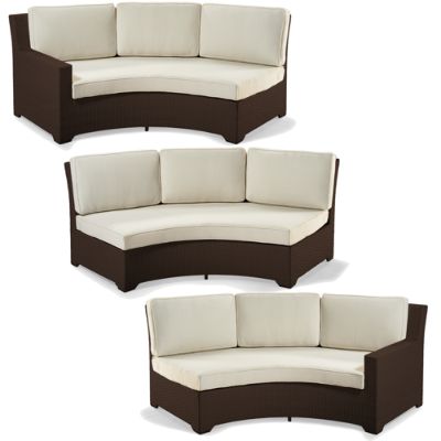 Palermo Curved Modular Seating in Bronze Finish | Frontgate
