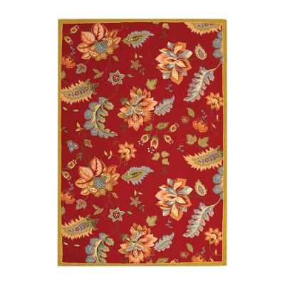 Jacobean Hand-Hooked Wool Rug | Frontgate