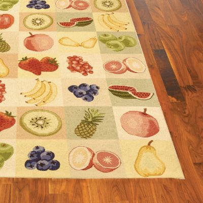 Hand-hooked Chelsea Fruit Area Rug | Frontgate