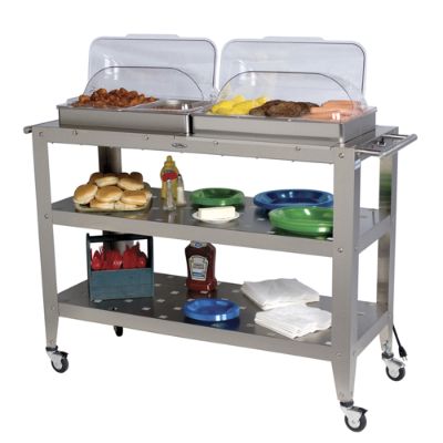 Grand Size Buffet Warming Cart | Frontgate