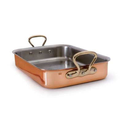 Mauviel Rectangular Copper Roasting Pan | Frontgate