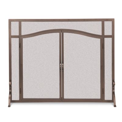 Custom Indoor Arched Forged Iron Fireplace Screen | Frontgate