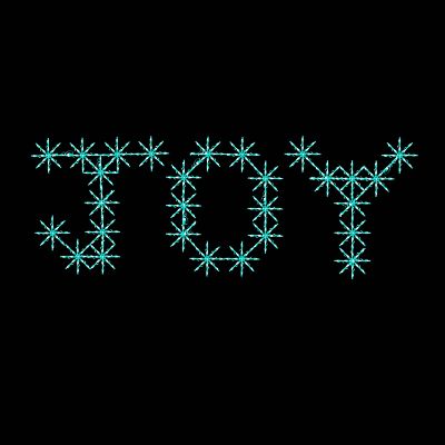 Color Changing Snowflake Joy Sign | Frontgate