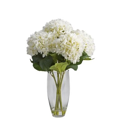 White Hydrangea Vase | Frontgate