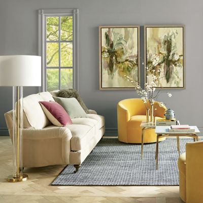 Farrington Hand-Tufted Wool Area Rug with Relaxed Grid Design & Artisan ...