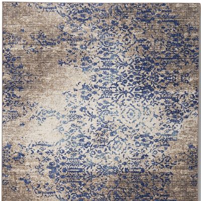 Nirvana Area Rug with Cream & Gold Shimmer in Triexta SmartStrand Silk