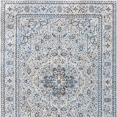 Nirvana Area Rug with Cream & Gold Shimmer in Triexta SmartStrand Silk