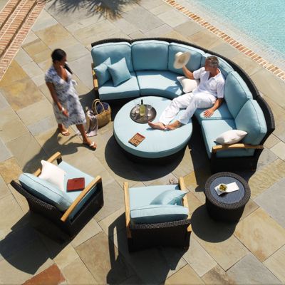 Plantation Sectional Seating by Gloster | Frontgate