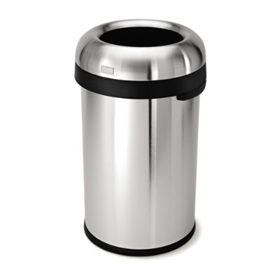 simplehuman® Steel Bullet Open Waste Can | Frontgate