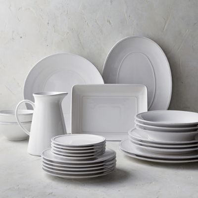 Costa Nova Friso Dinnerware Collection in White | Frontgate