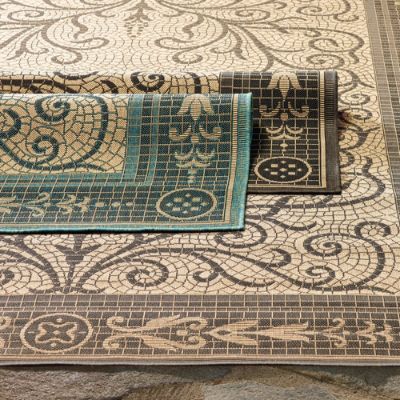 Mosaic Scroll Outdoor Rug | Frontgate