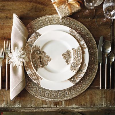 Caskata Bohemian Paisley Dinnerware | Frontgate