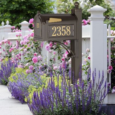 Capitol Monogrammed Mailbox & Personalized Address Plaques with ...