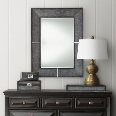 Langley Raffia Mirror | Frontgate