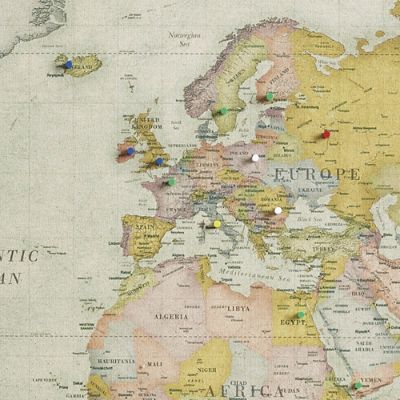 Magnetic World Map | Frontgate