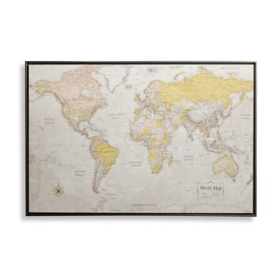 Magnetic World Map | Frontgate