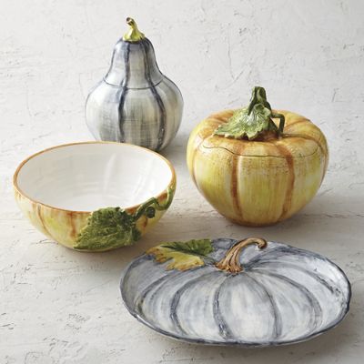 Pumpkin Ceramic Serveware Collection | Frontgate