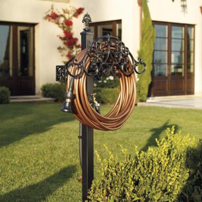 Cast-aluminum Hose Station | Frontgate