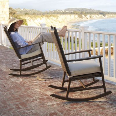 Hampton Wicker Rocker | Frontgate