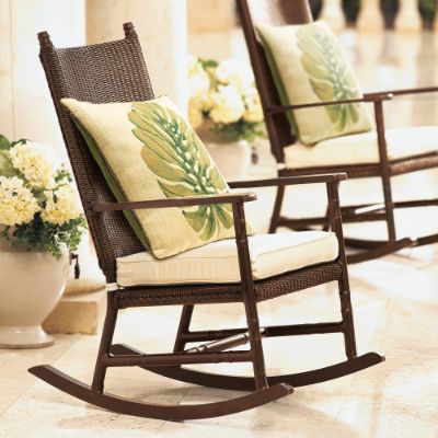 Hampton Wicker Rocker | Frontgate