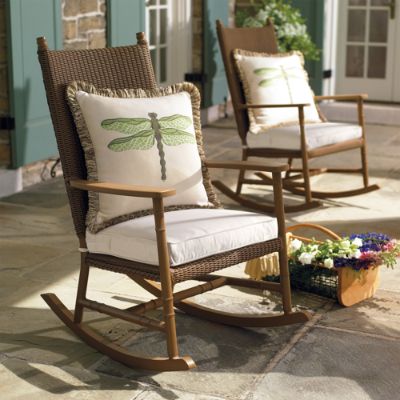 Hampton Wicker Rocker | Frontgate