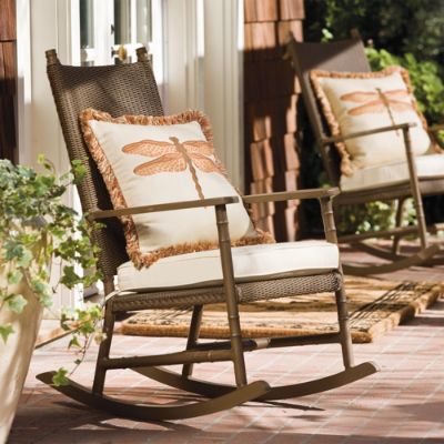Hampton Wicker Rocker | Frontgate
