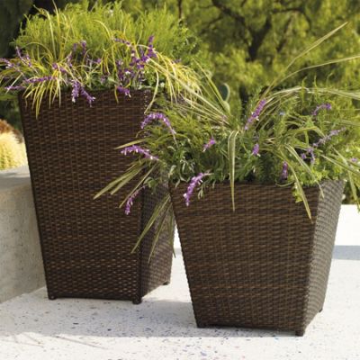 Palermo Woven Planters | Frontgate