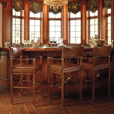 Borneo Campaign Bar and Counter Stools | Frontgate