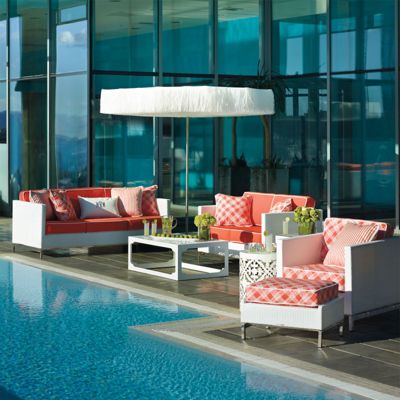 Metropolitan Seating in White Finish | Frontgate