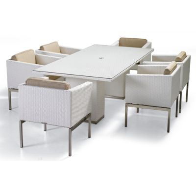 Metropolitan Dining in White Finish | Frontgate