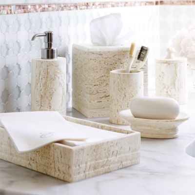 Travertine Bath Accessories | Frontgate
