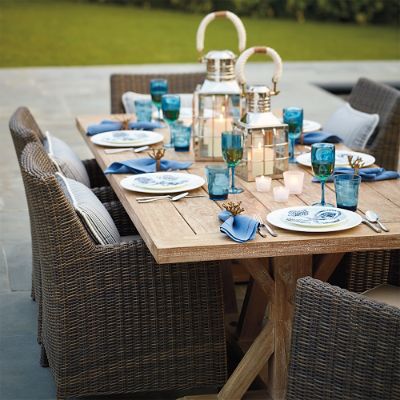 Hyde Park Dining in Ocean Grey Finish | Frontgate