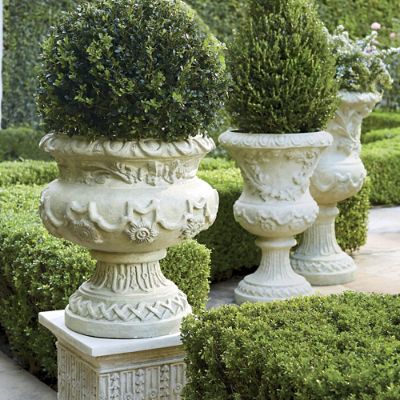 Provence Urns and Plinth | Frontgate