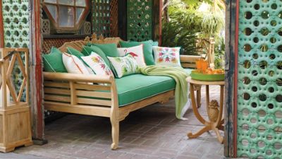 Teak Pineapple Daybed | Frontgate