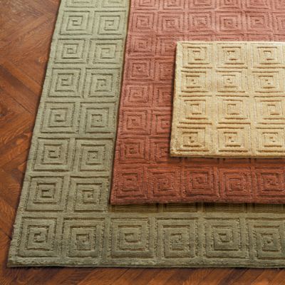 Tibetan Greek Key Wool Area Rugs | Frontgate
