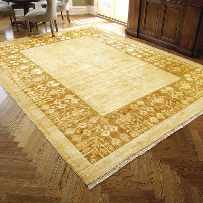 Peshawar Border Wool Area Rug | Frontgate