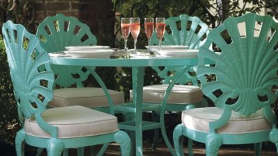 Venetian Glass-top Bistro Dining | Frontgate